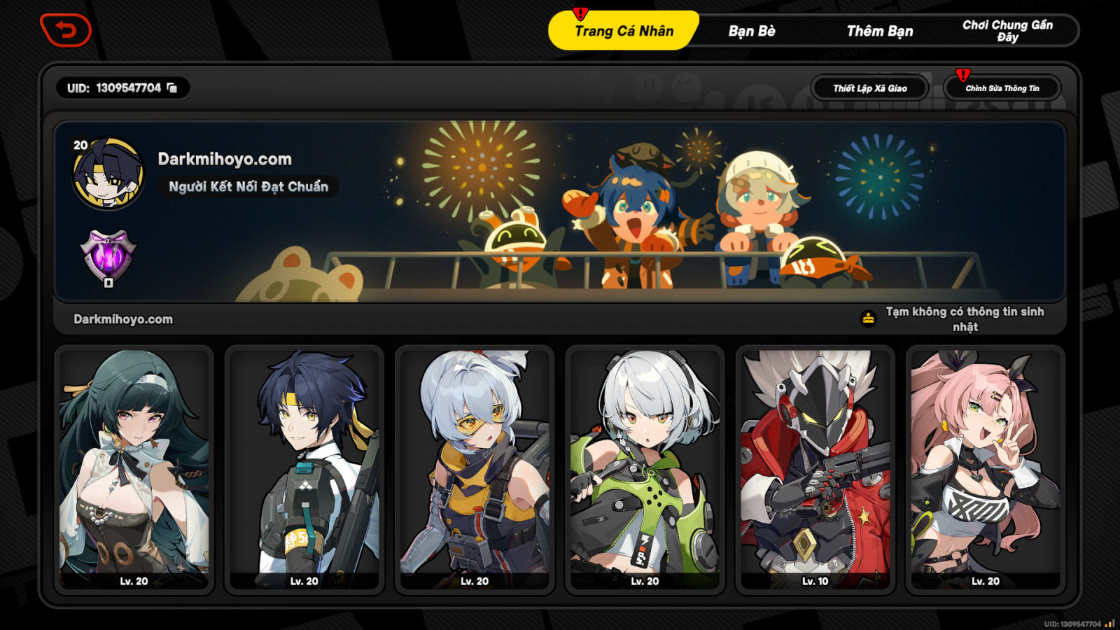 Acc Zenless Zone Zero ID 6523 - Shop acc Honkai impact 3, Honkai star rail, Zenless Zone Zero Uy ...